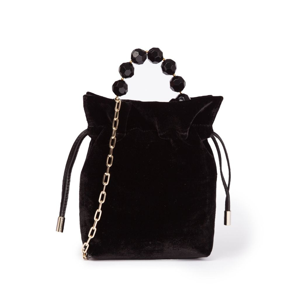 Sirenetta Tulip mini secchiello in raso di seta e manico gioiello ...